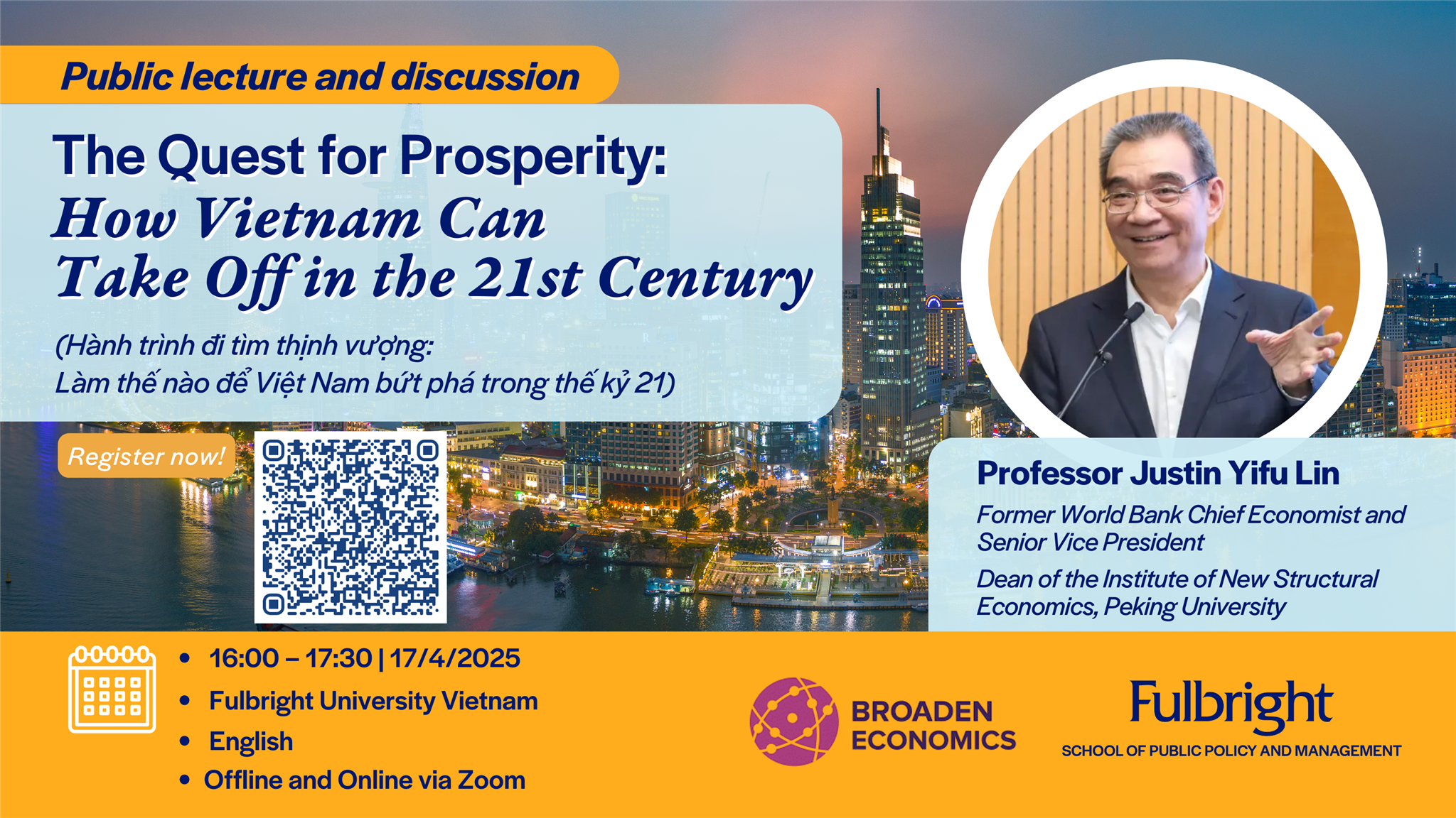 Register to attend the Public Lecture and Discussion: “The Quest for ...